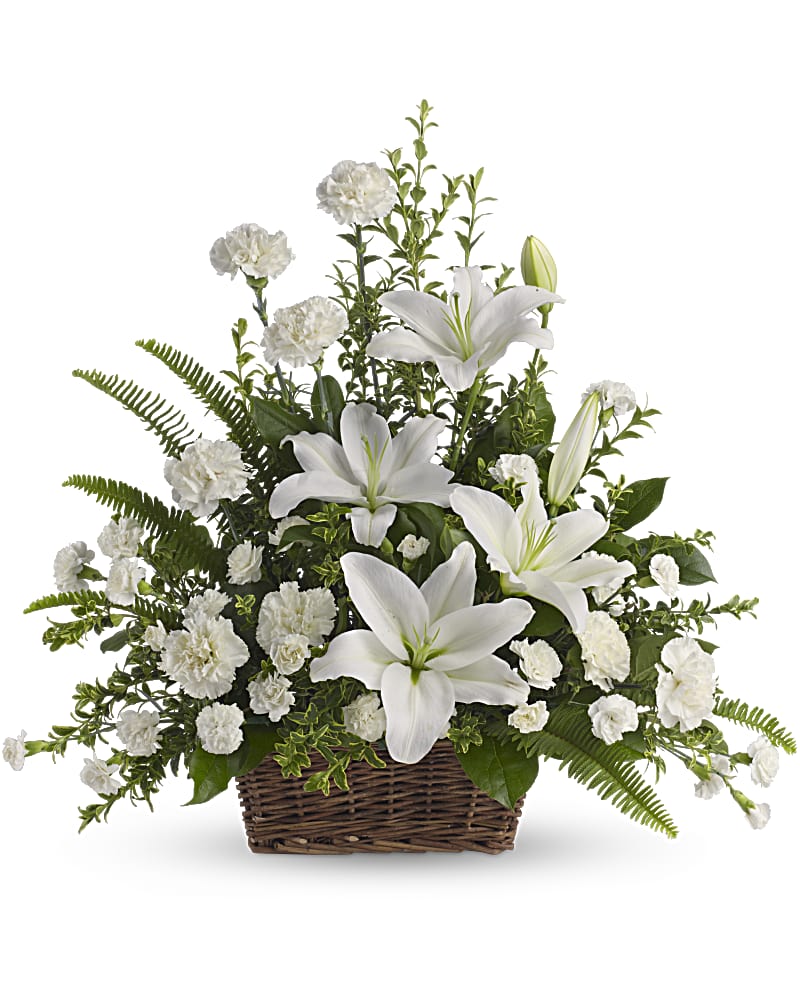 Peaceful White Lilies T228-1A – Keirstead's Flower Shop